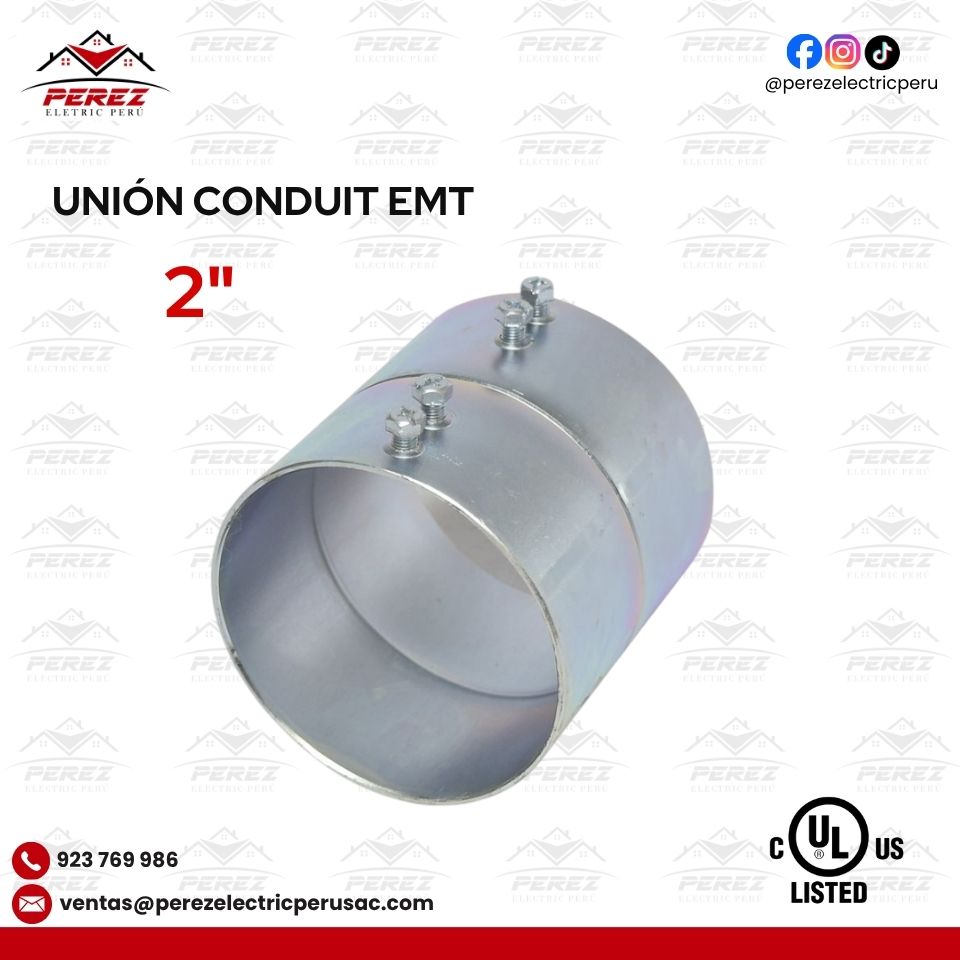 UNIÓN CONDUIT EMT 2″ GALVANIZADO – Pérez Electric Perú